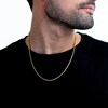 Men's 2.4mm Diamond-Cut Snake Chain Necklace in Solid 10K Gold - 20 ...